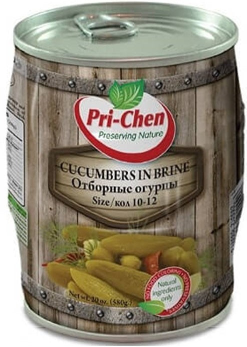Pickled Cucumbers brine, "Pri-Chen" 10-12 Medium in Barrel 540g ...
